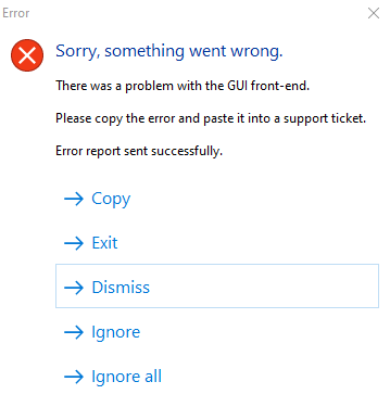 What to do when you see an error message box – Synergy Help Center